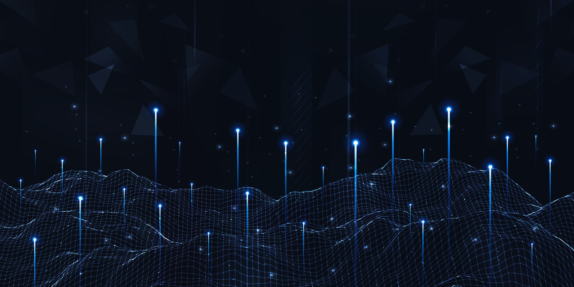 Digital Technology Futuristic Internet Network Connection Dark Black