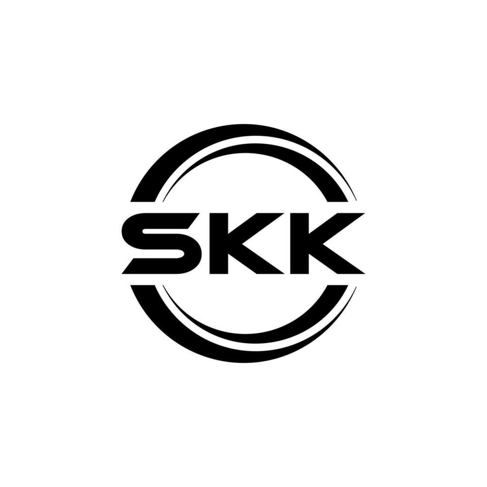 skk letra logo diseño, inspiración para un único identidad. moderno elegancia y creativo diseño ...