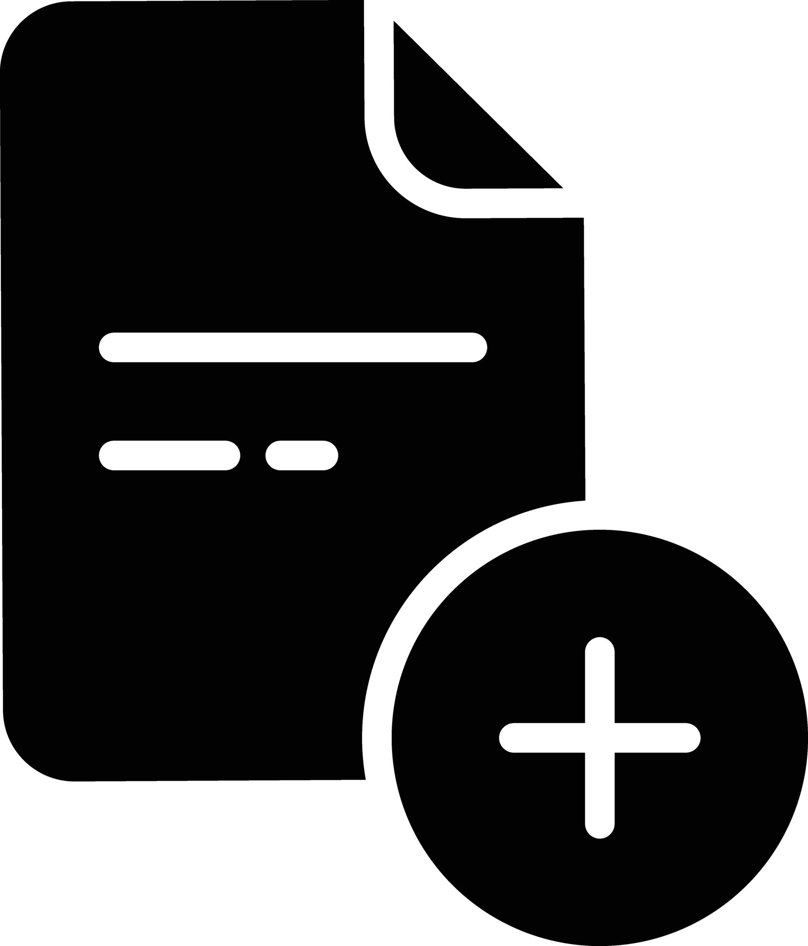 Add Document Solid And Glyph Vector Illustration 36703001 Vector Art At Vecteezy