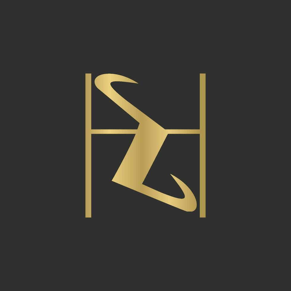 Alphabet Initials logo HZ, ZH, H and Z 36703905 Vector Art at Vecteezy