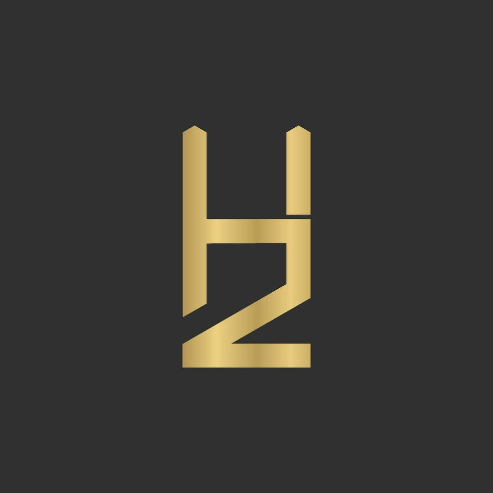 Alphabet Initials logo HZ, ZH, H and Z 36703946 Vector Art at Vecteezy