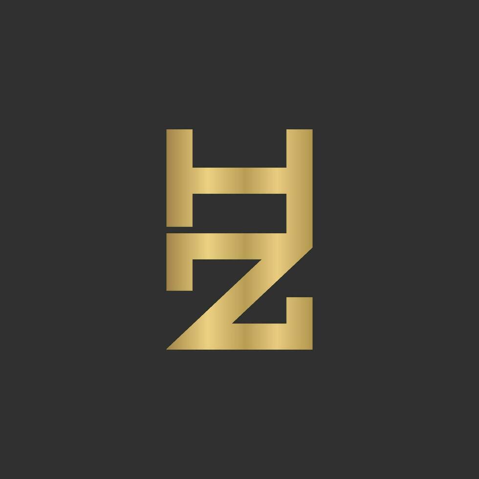 Alphabet Initials logo HZ, ZH, H and Z 36703970 Vector Art at Vecteezy