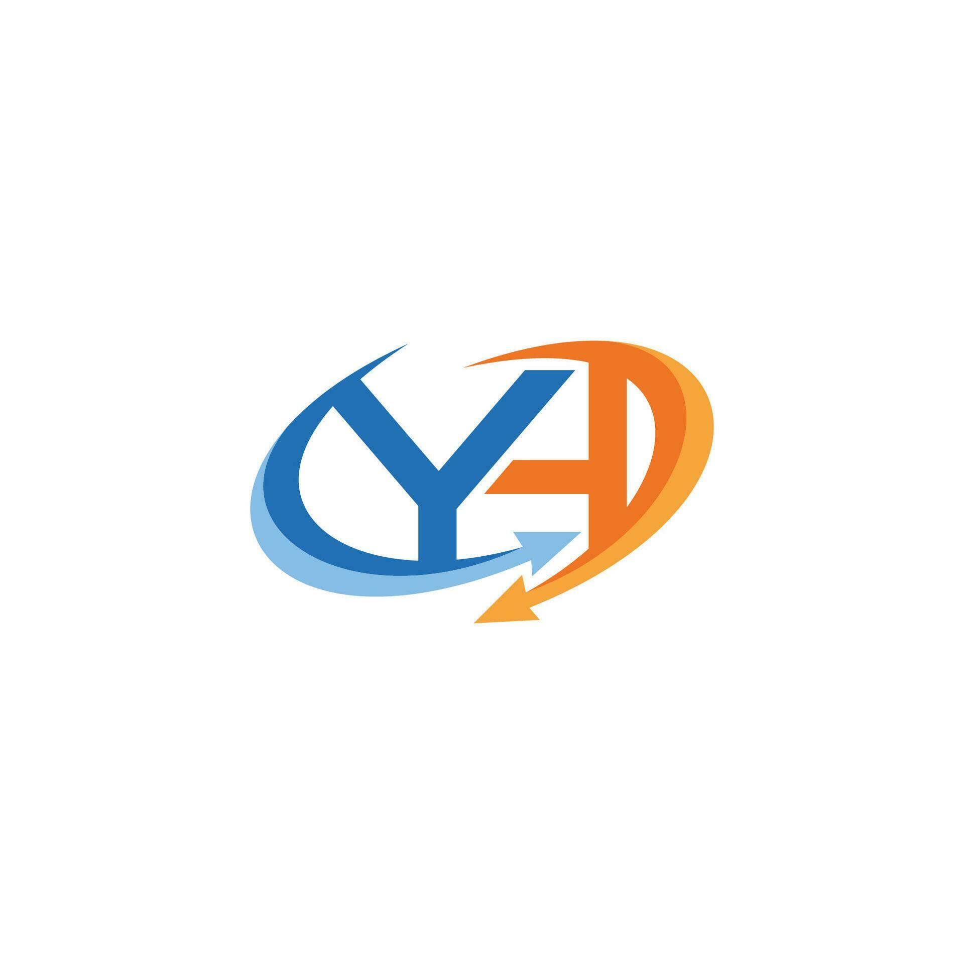yh and hy letter logo design.yh,hy initial based alphybet icon logo design 36705010 Vector Art ...