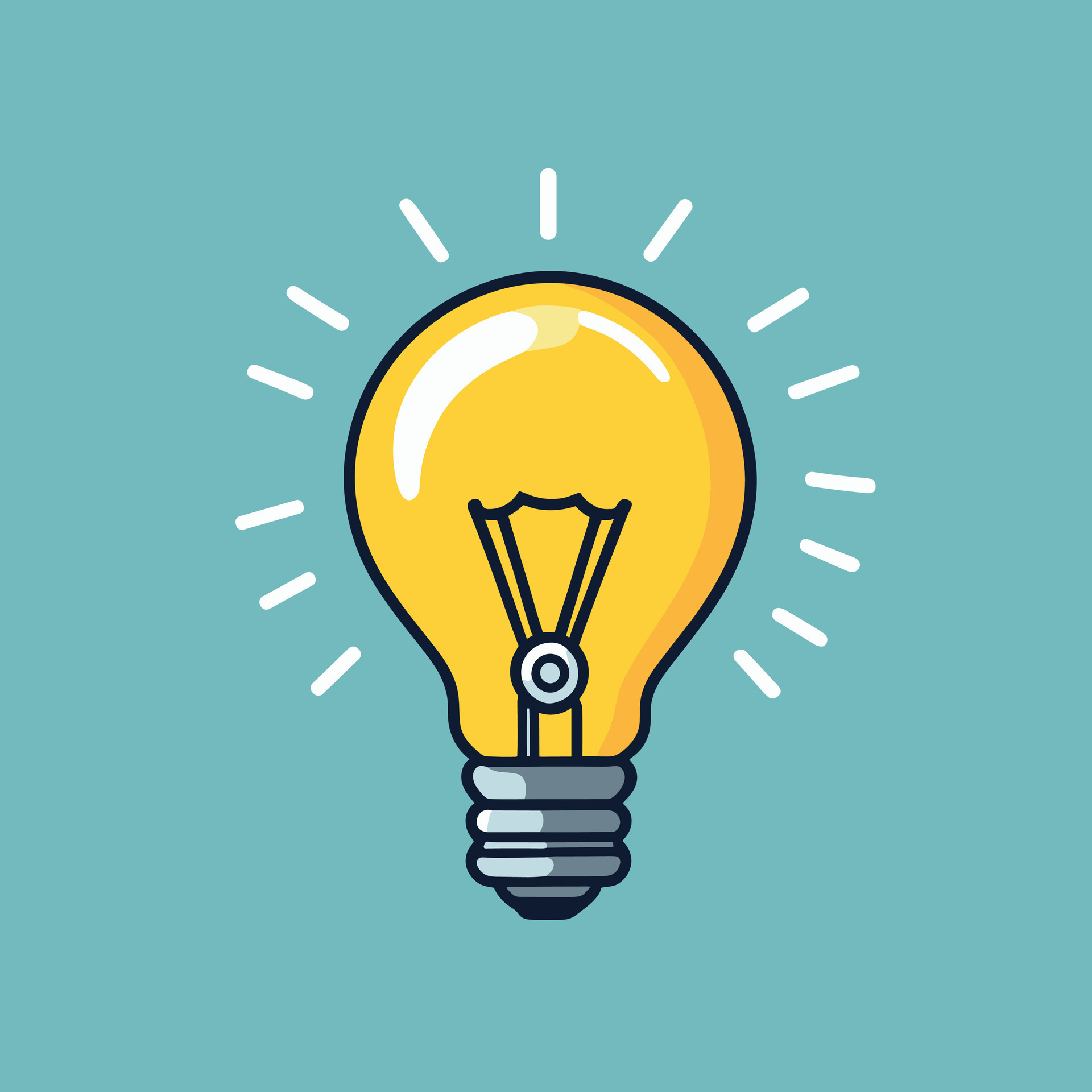 Light bulb idea creative thinking concept design 36706861 Vector Art at ...