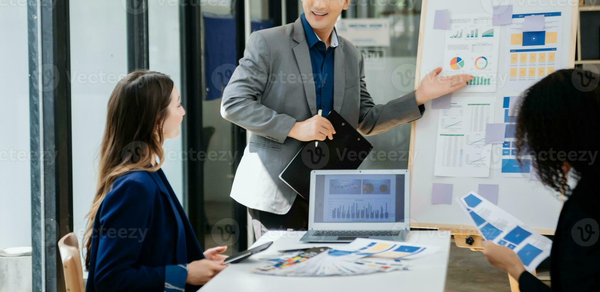 Ux Developer And Ui Designer Brainstorming About Mobile App Interface Wireframe Design With