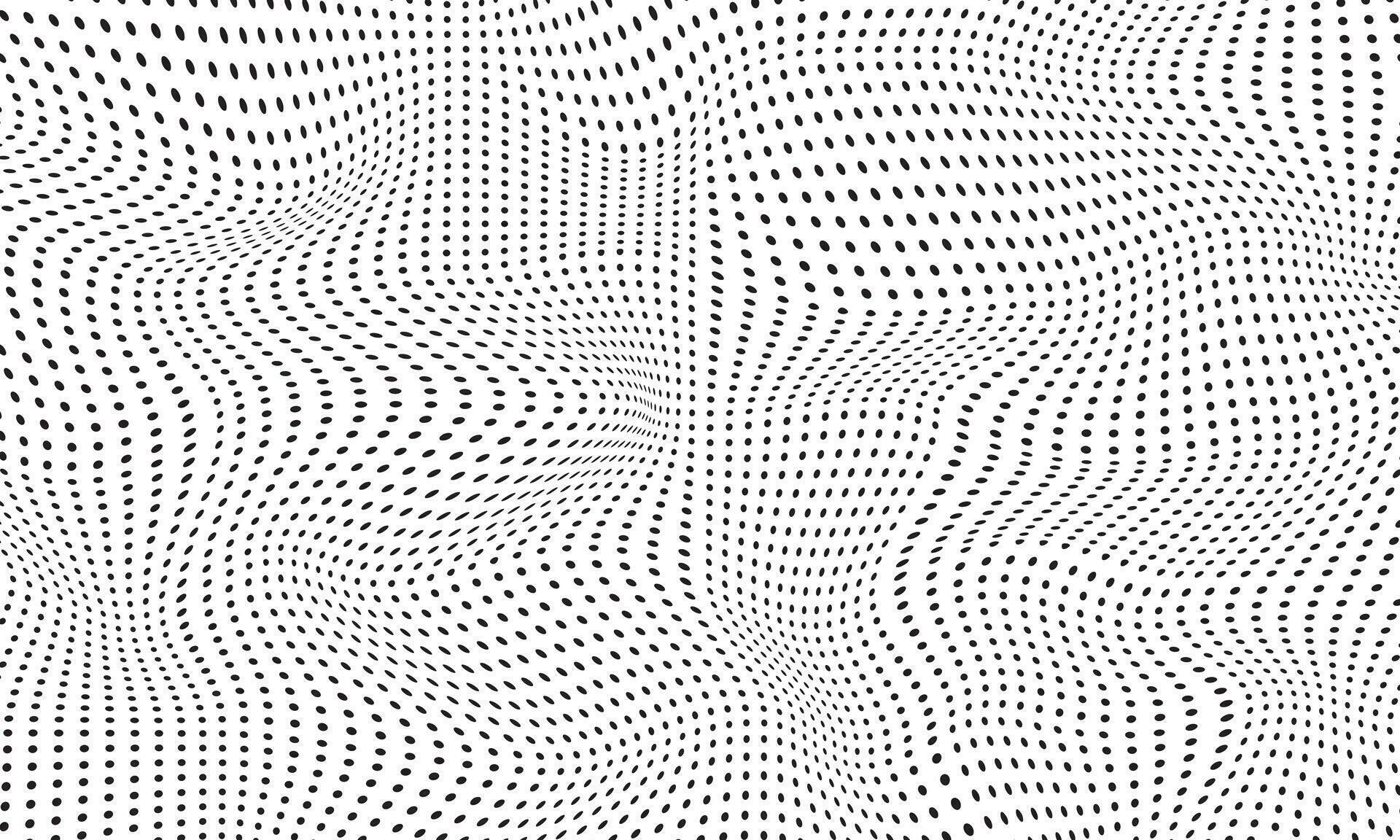 Curved Black Dots Pattern Abstract Background 36709674 Vector Art At