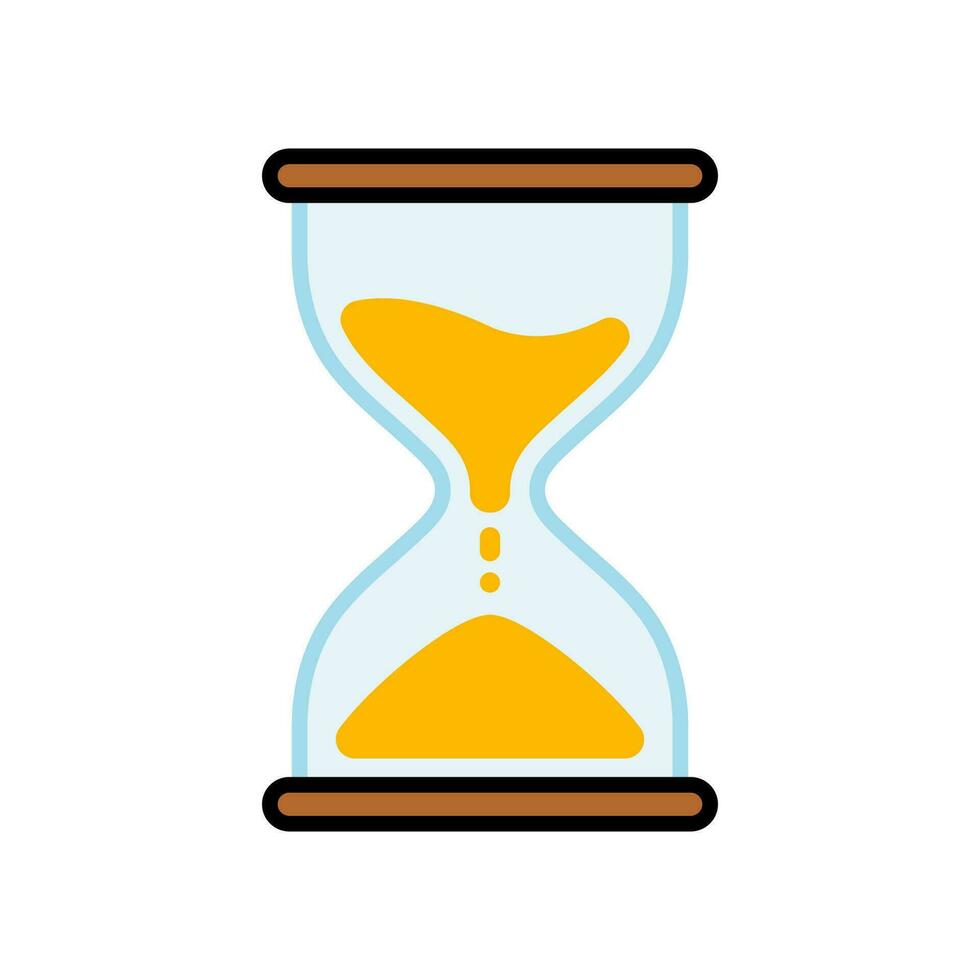 Vector Hourglass Flat Design Illustration 36710757 Vector Art At Vecteezy