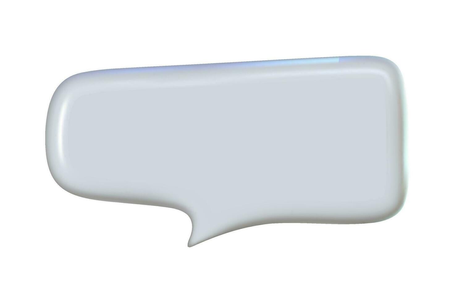 3d speech balloon for text. Cloud for message talk. Speak dialog box ...