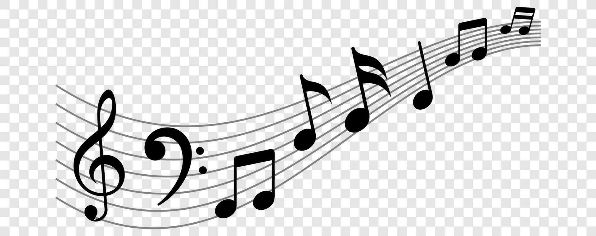 waves of musical notes and songs 36713871 Vector Art at Vecteezy