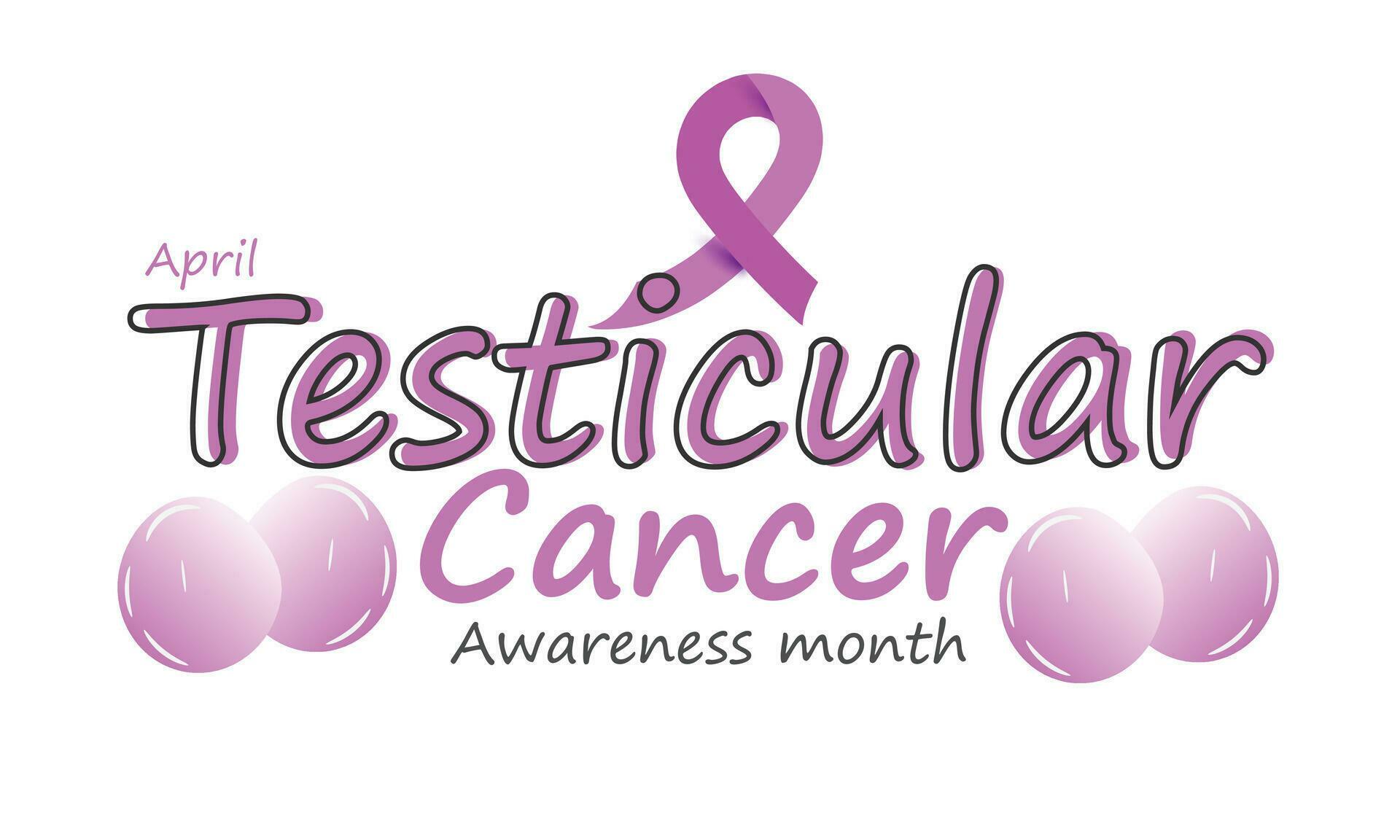 Testicular Cancer Awareness Month Background Banner Card Poster