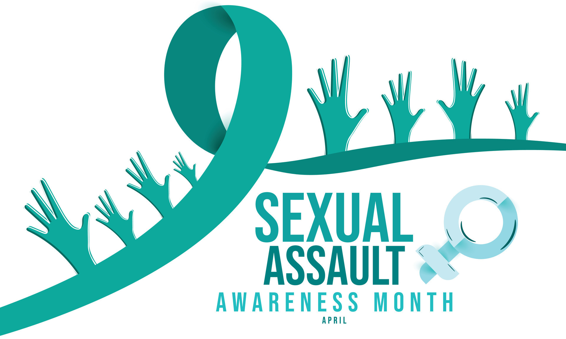 Sexual Assault Awareness Month Background Banner Card Poster