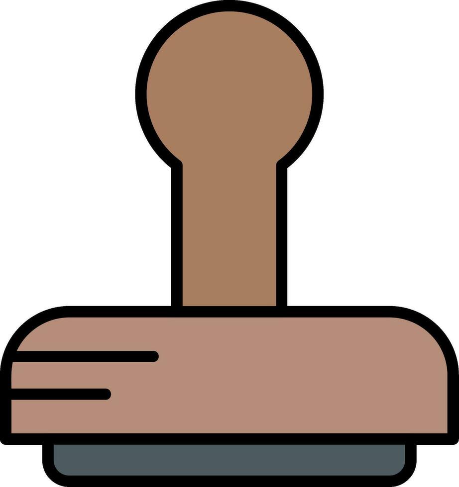 Stamp Line Filled Icon 36722124 Vector Art at Vecteezy