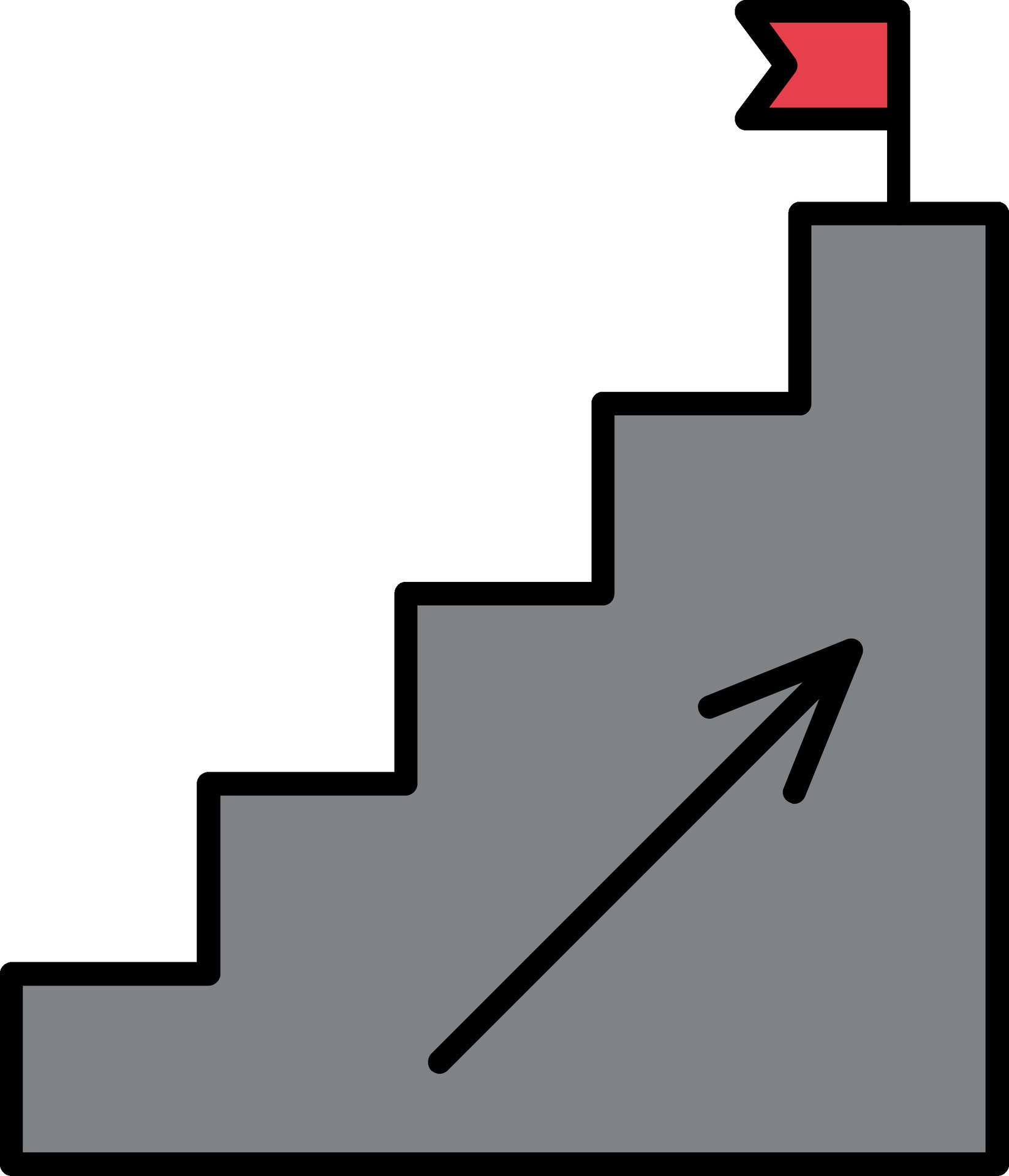 Steps Line Filled Icon 36723317 Vector Art at Vecteezy