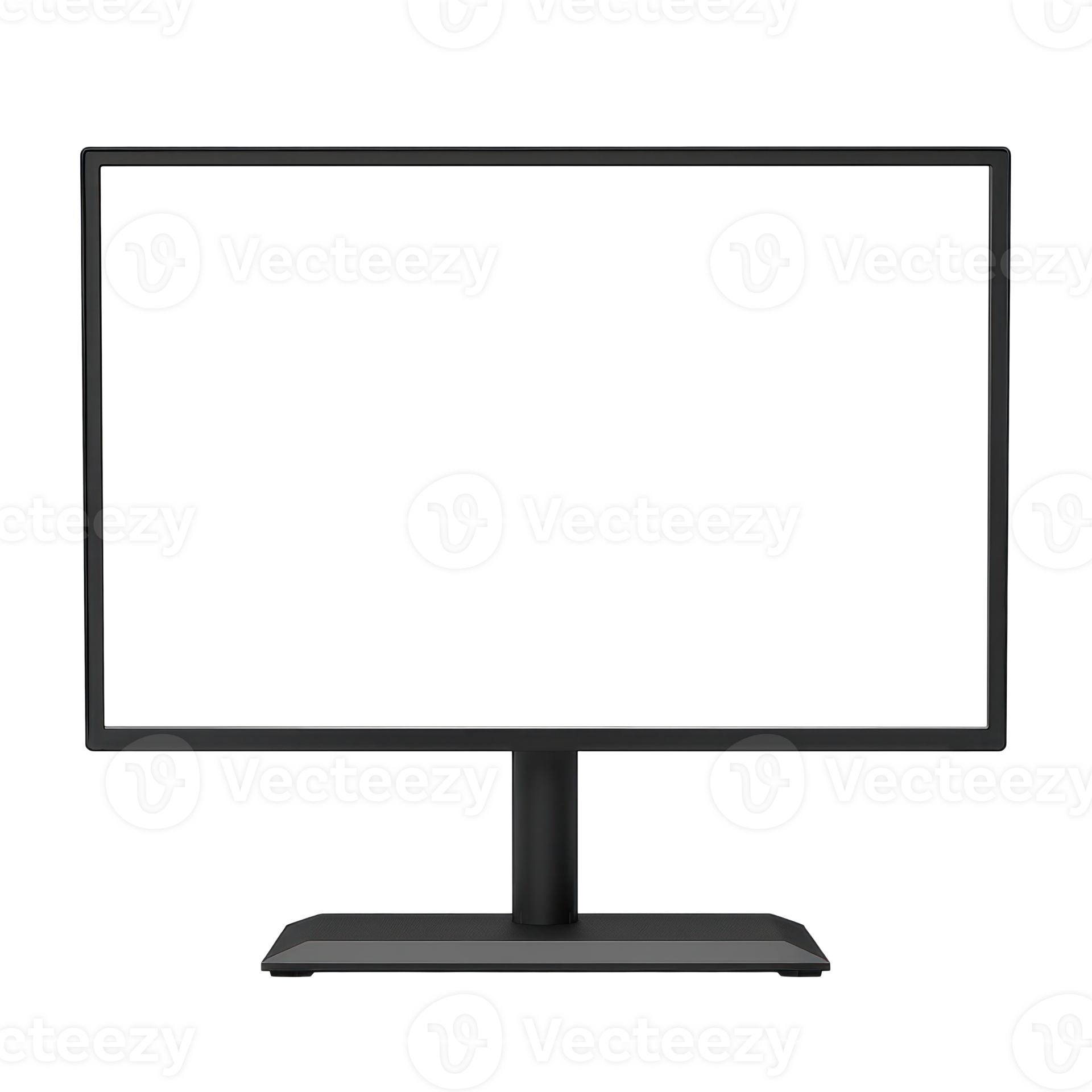 Ai Generated Modern Computer Monitor Front View 36725005 Png