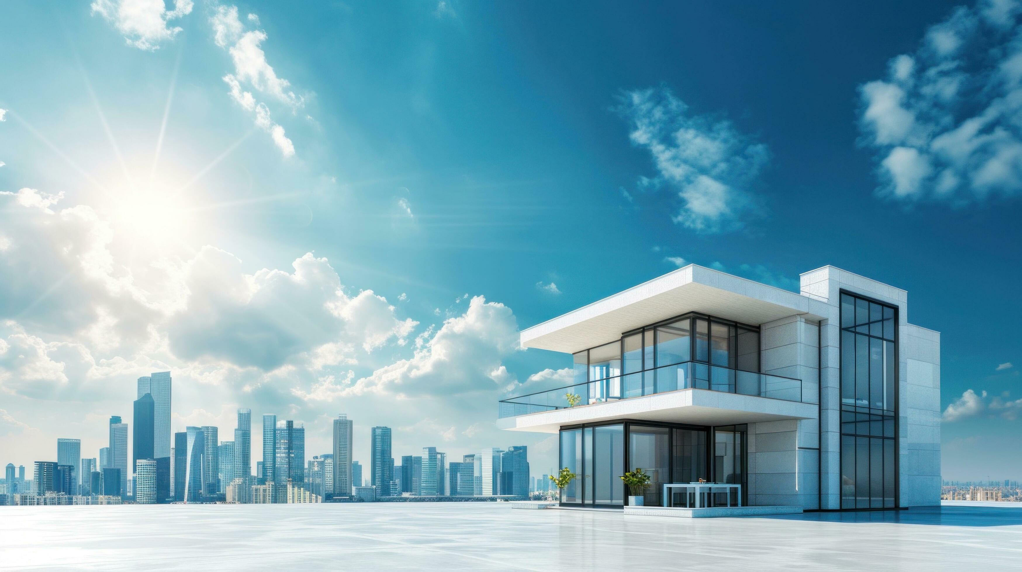 AI generated real estate advertisment background with copy space 36725233 Stock Photo at Vecteezy