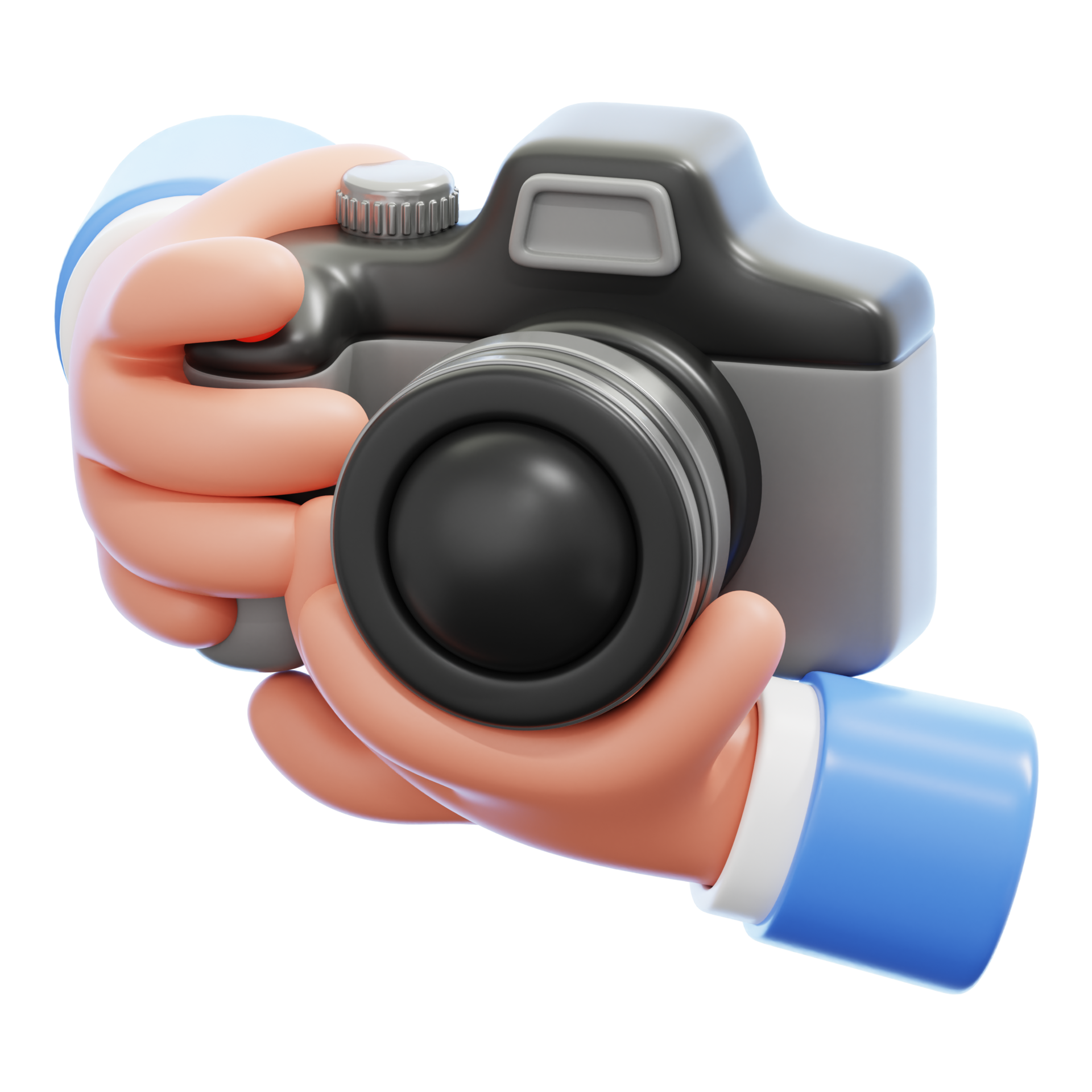 A Hand Holding A Camera 3d Isolated 36728777 Png