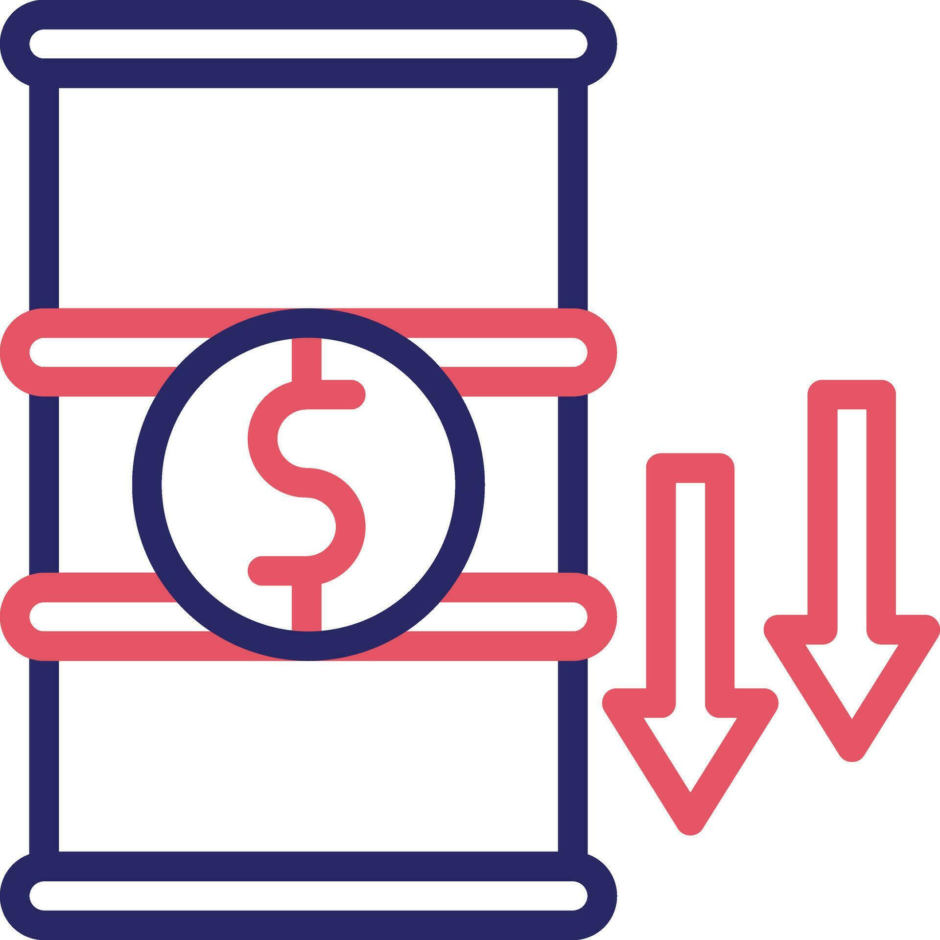 Oil Price Decrease Vector Icon 36734597 Vector Art at Vecteezy