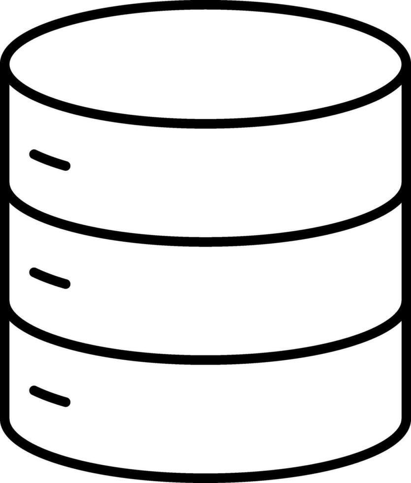 Database Line Icon 36736854 Vector Art at Vecteezy