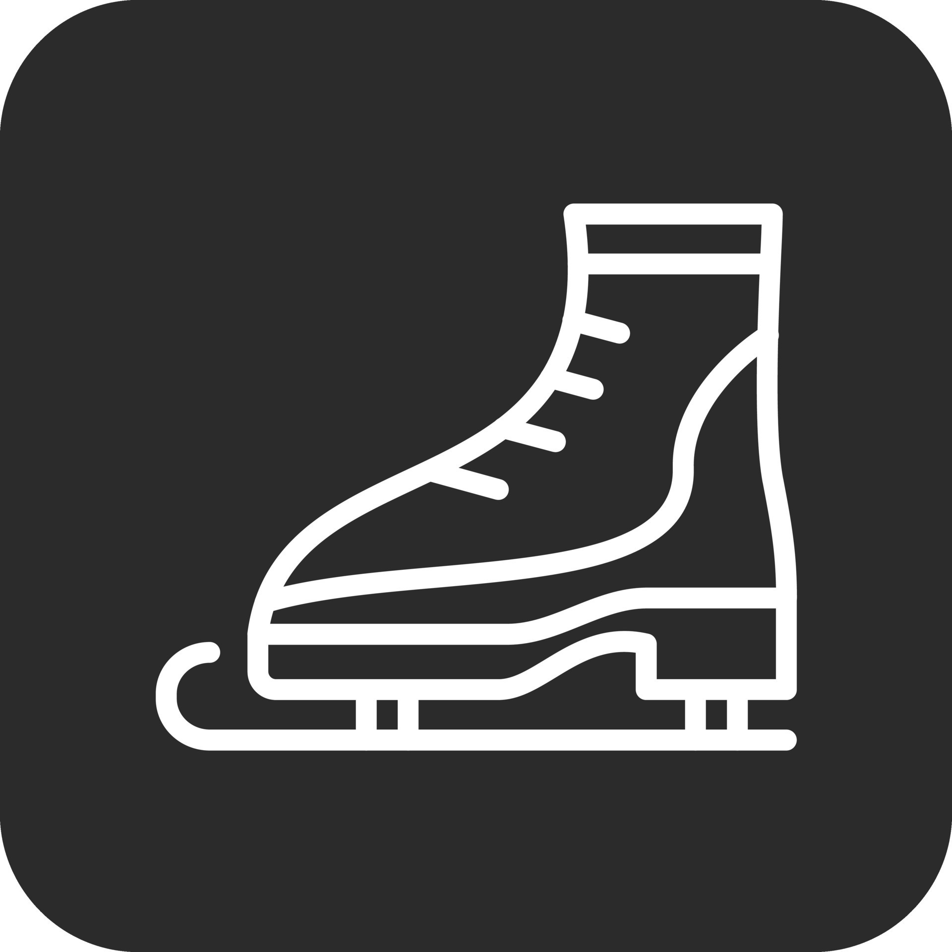 Ice Skate Vector Icon 36737682 Vector Art At Vecteezy