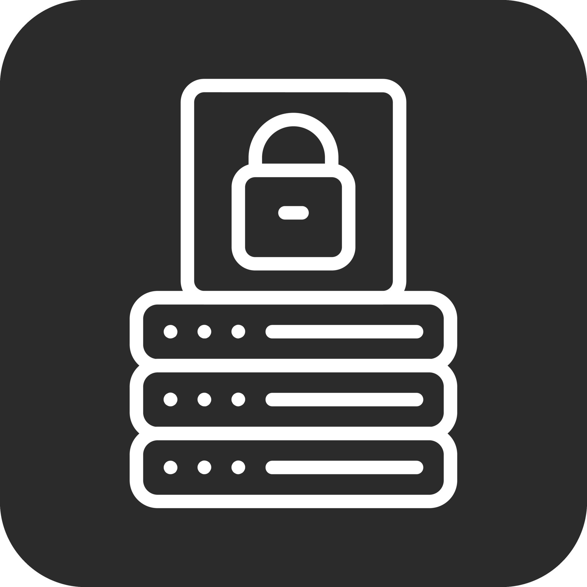 Database Lock Vector Icon 36740989 Vector Art at Vecteezy