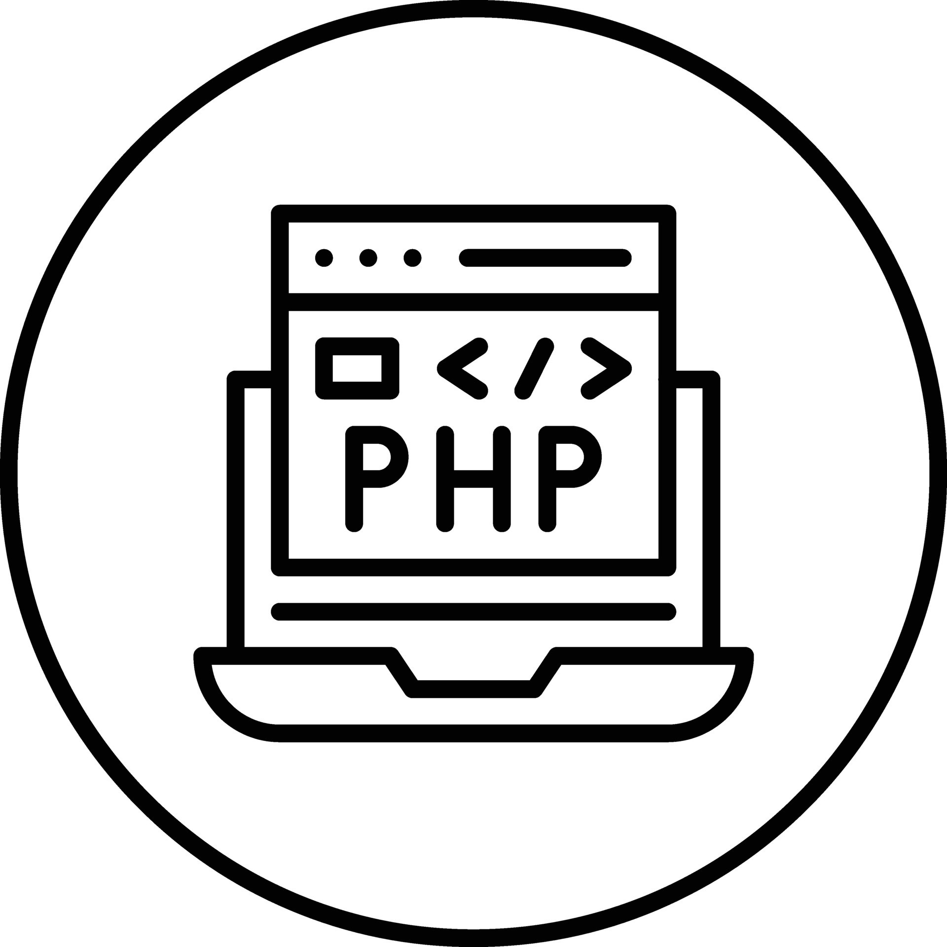 Php Coding Vector Icon 36743039 Vector Art At Vecteezy