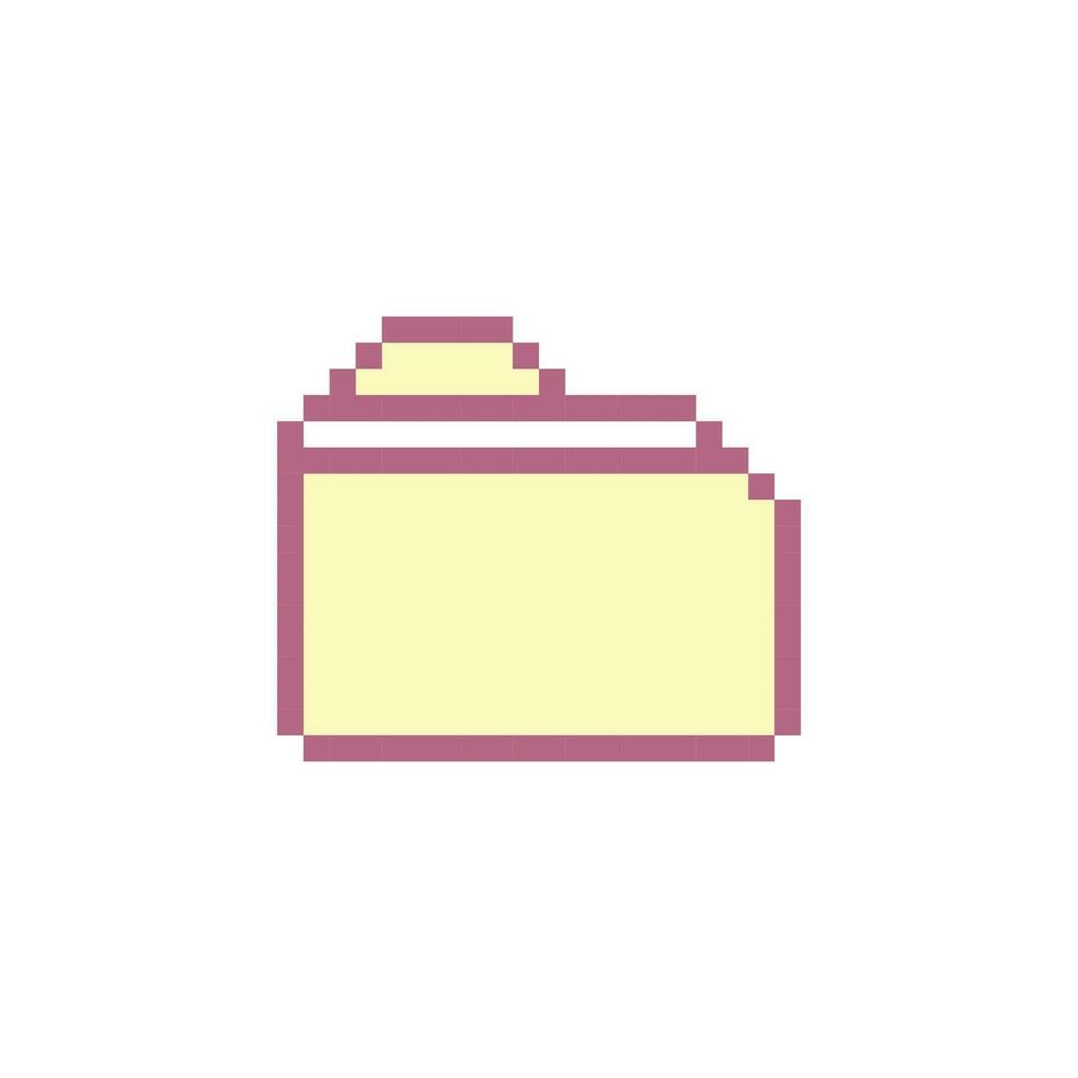Pixel Folder Text File Retro Drawing Computer Interface Illustration Retro 36751478 Vector