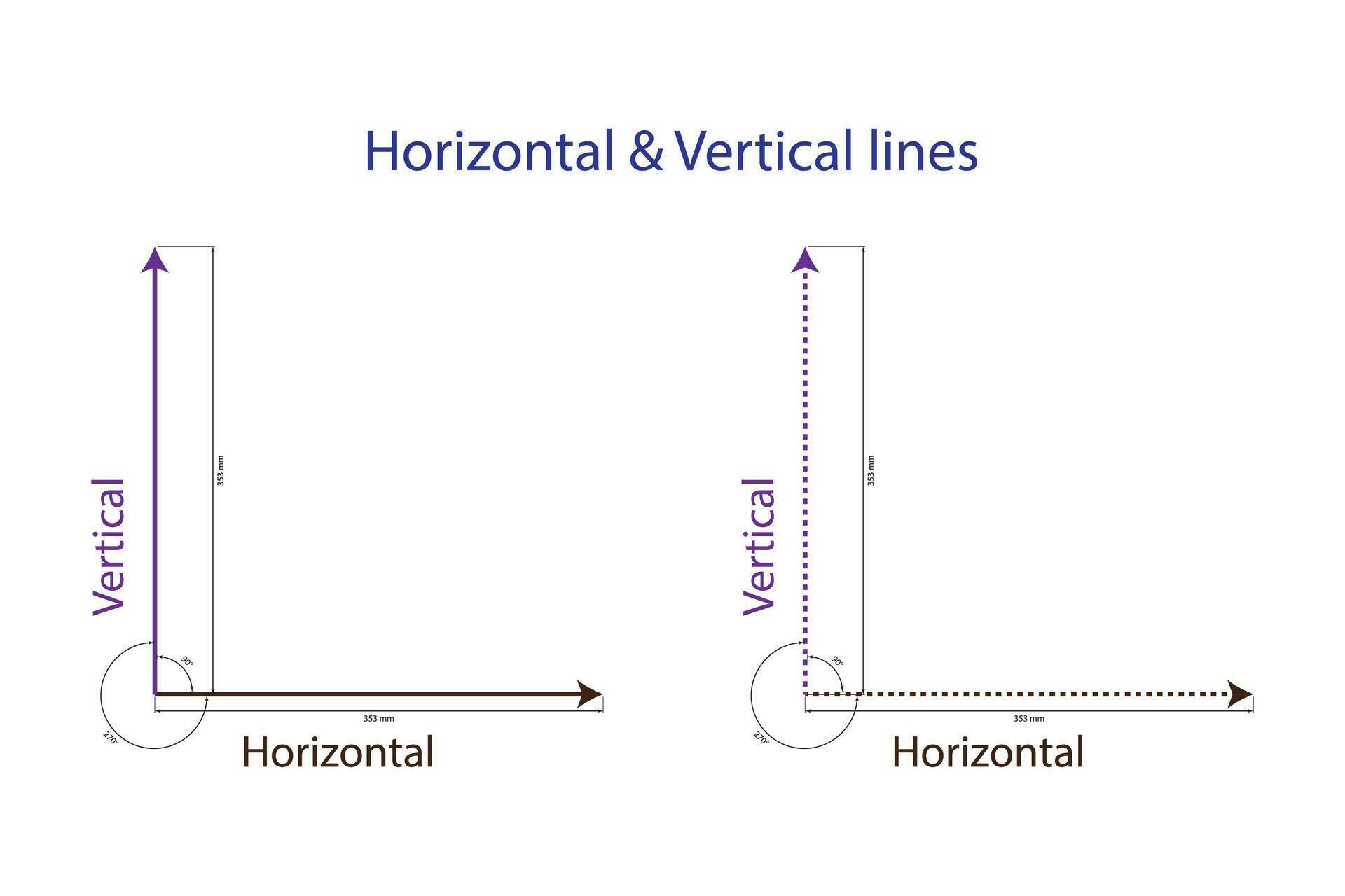Horizontal and vertical lines definition. 36756443 Vector Art at Vecteezy