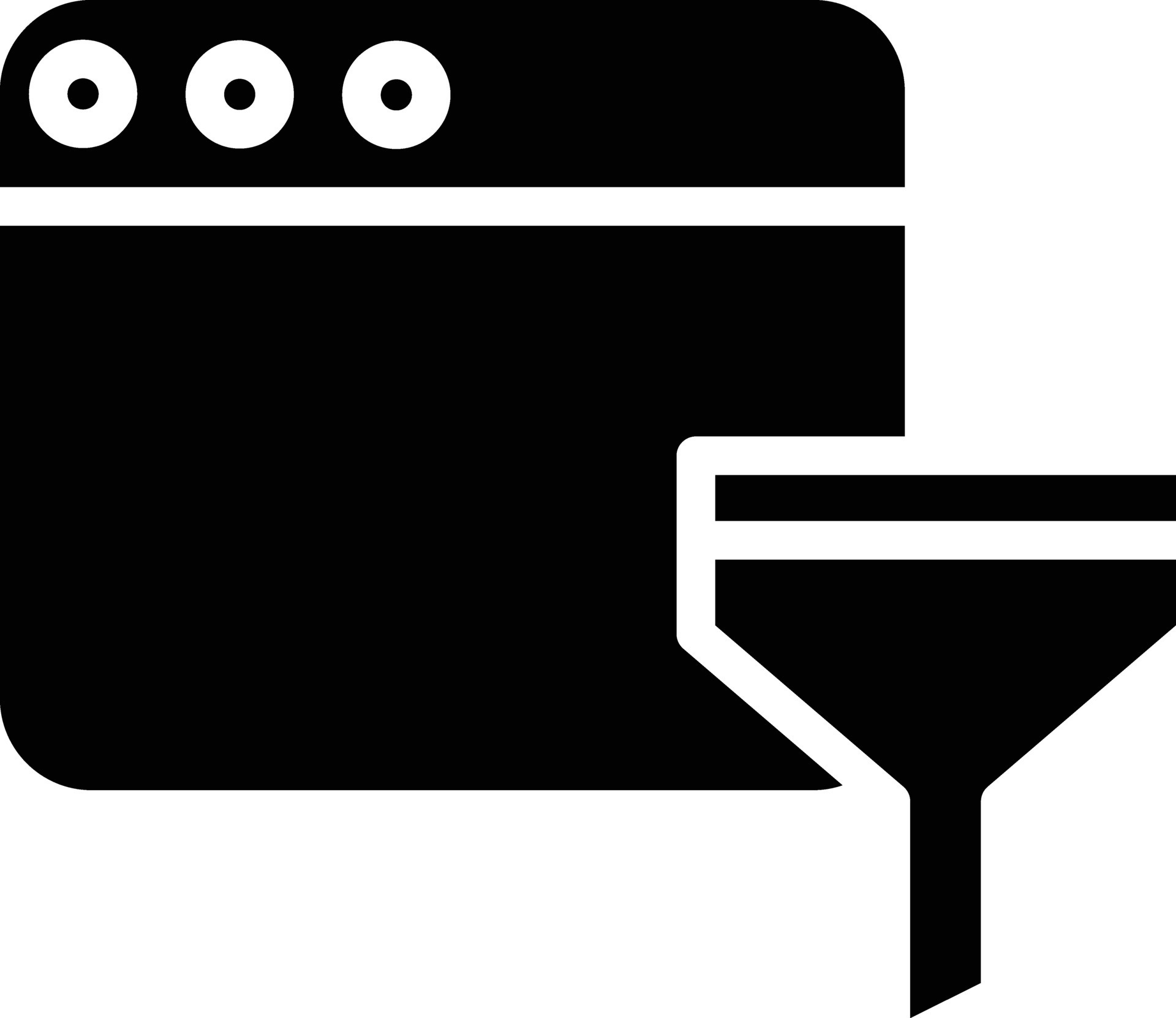 Filter webpage solid and glyph vector illustration 36766510 Vector Art ...