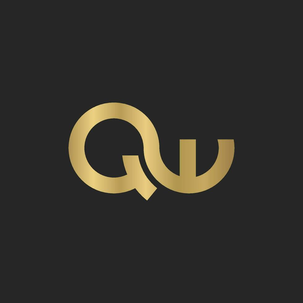 Alphabet Initials logo QW, WQ, W and Q 36767005 Vector Art at Vecteezy