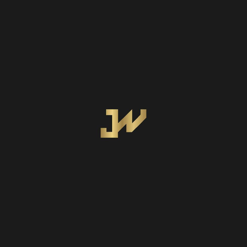 JW, WJ, J AND W Abstract initial monogram letter alphabet logo design 36767403 Vector Art at ...