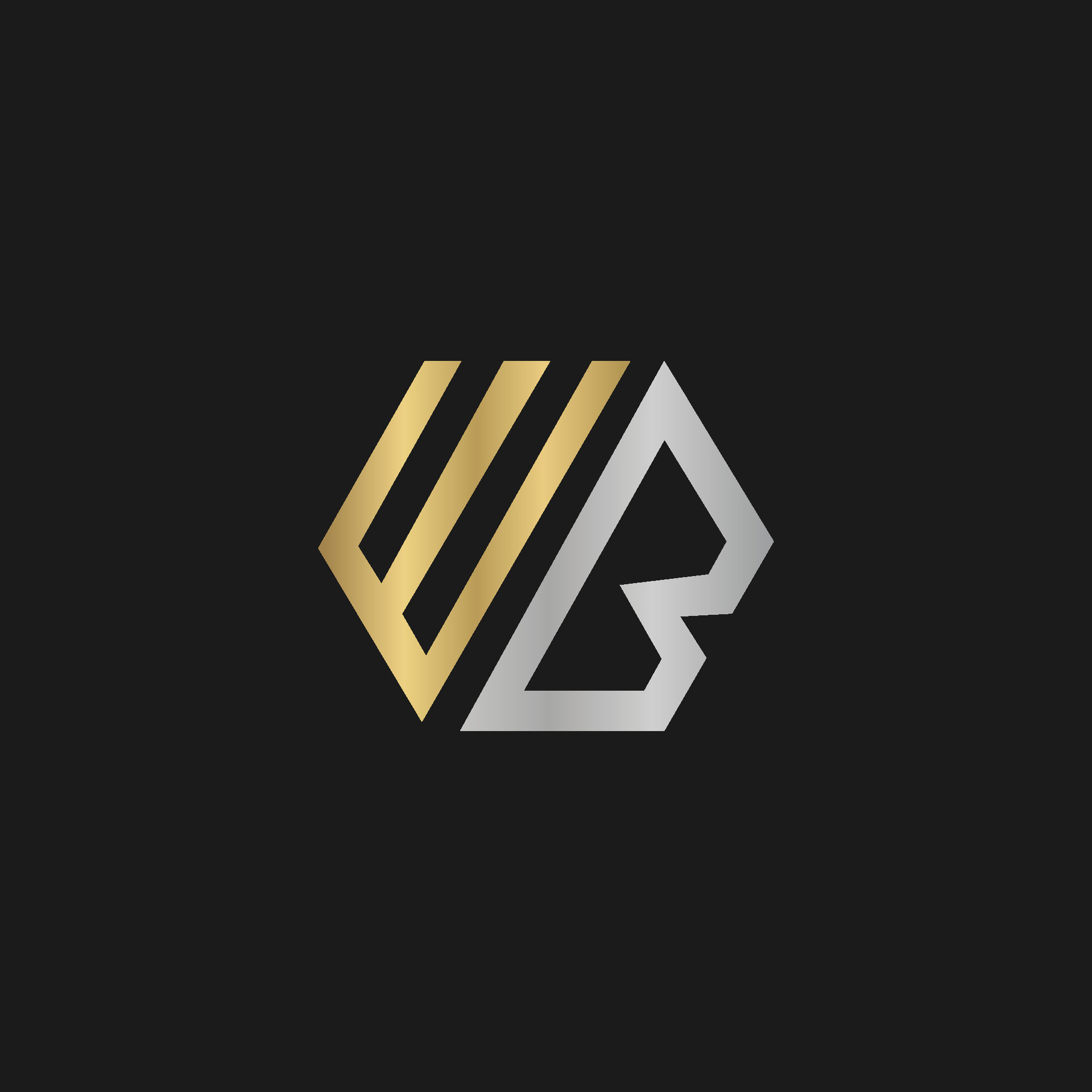 Alphabet Initials logo BW, WB, W and B 36767926 Vector Art at Vecteezy