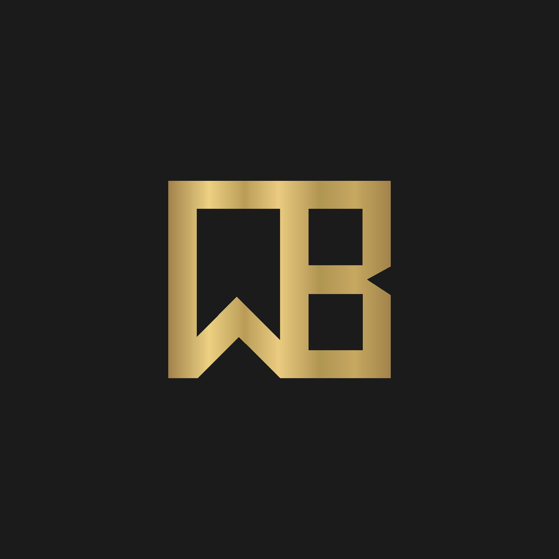 Alphabet Initials logo BW, WB, W and B 36767938 Vector Art at Vecteezy