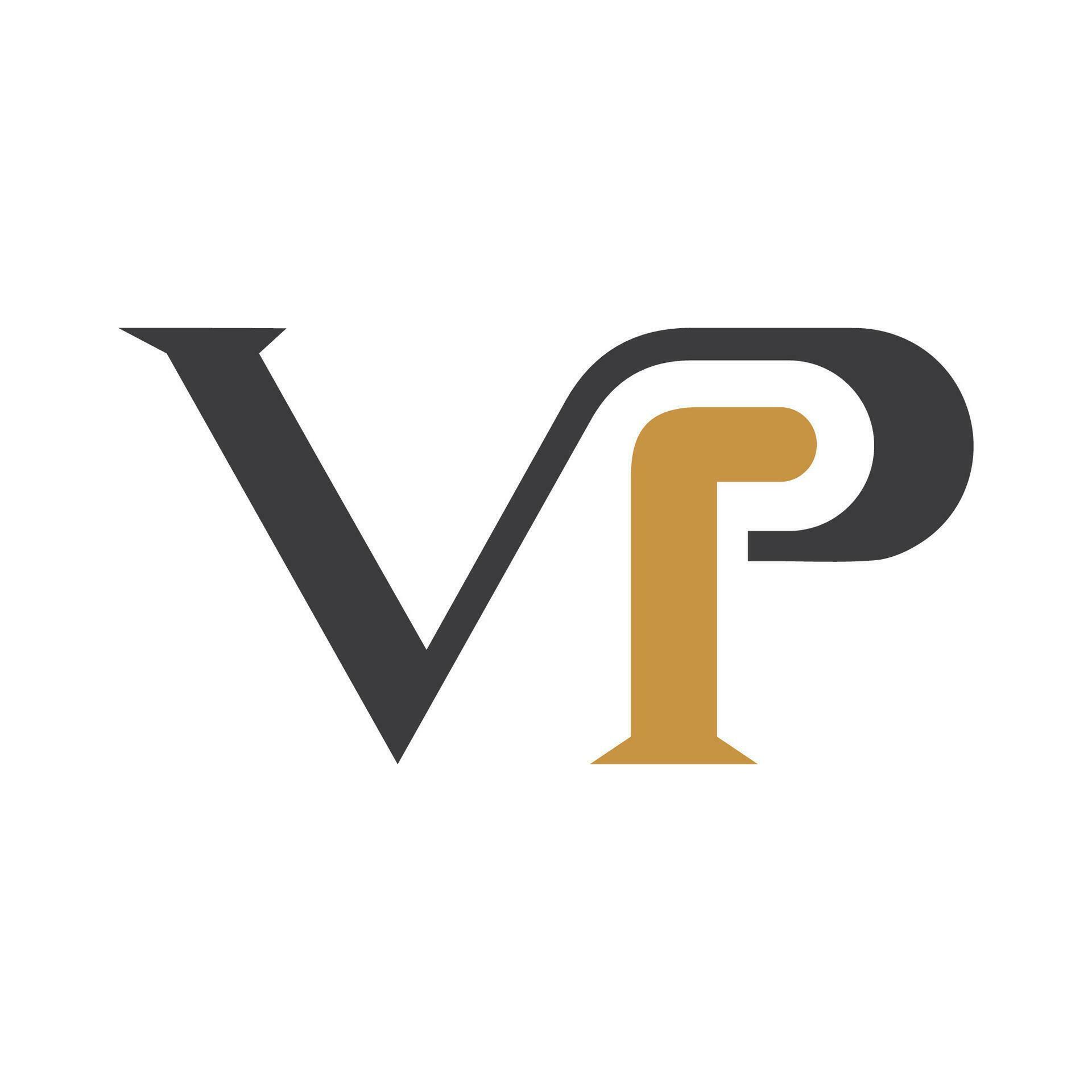 Initial letter vp logo or pv logo vector design template 36768178 Vector Art at Vecteezy