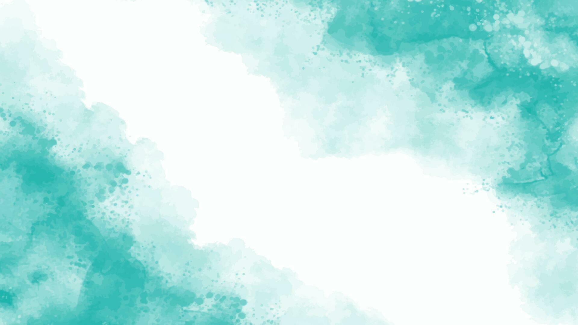 Mint Abstract Watercolor Texture Background Green Watercolour Brush
