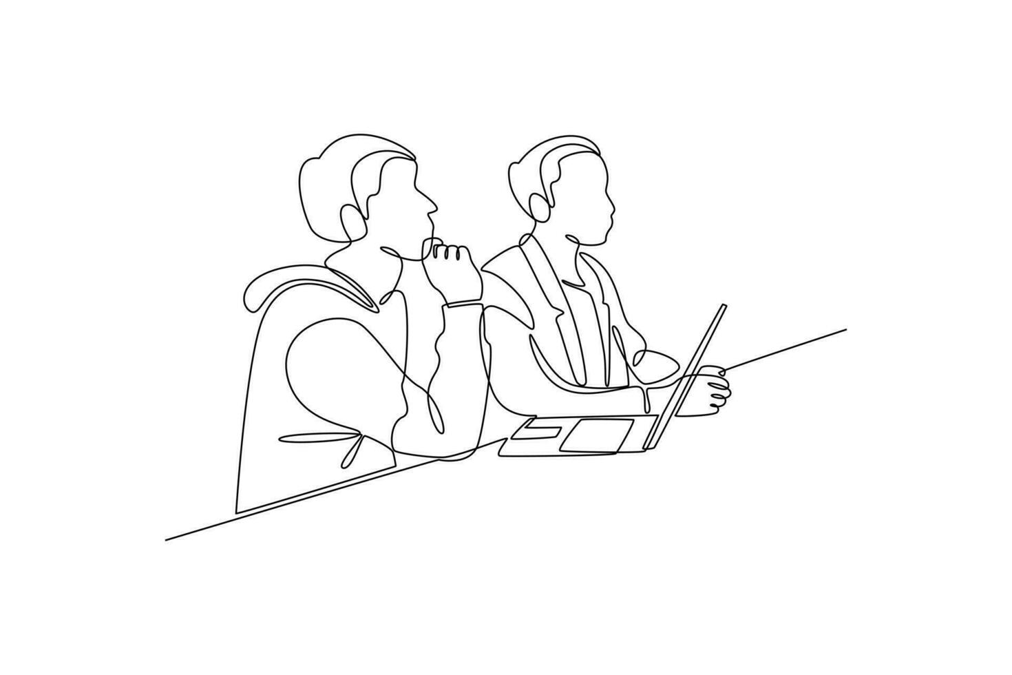 One continuous line drawing of Student life concept. Doodle vector ...