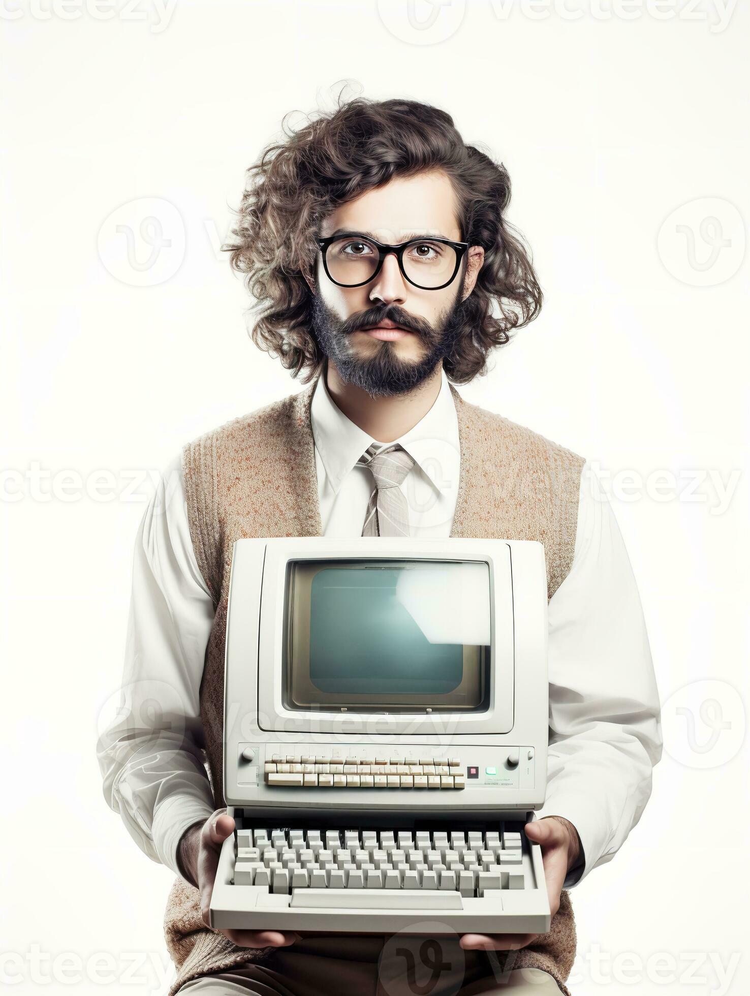 AI generated Focused Male Programmer Coding, AI Generated 36781045 ...