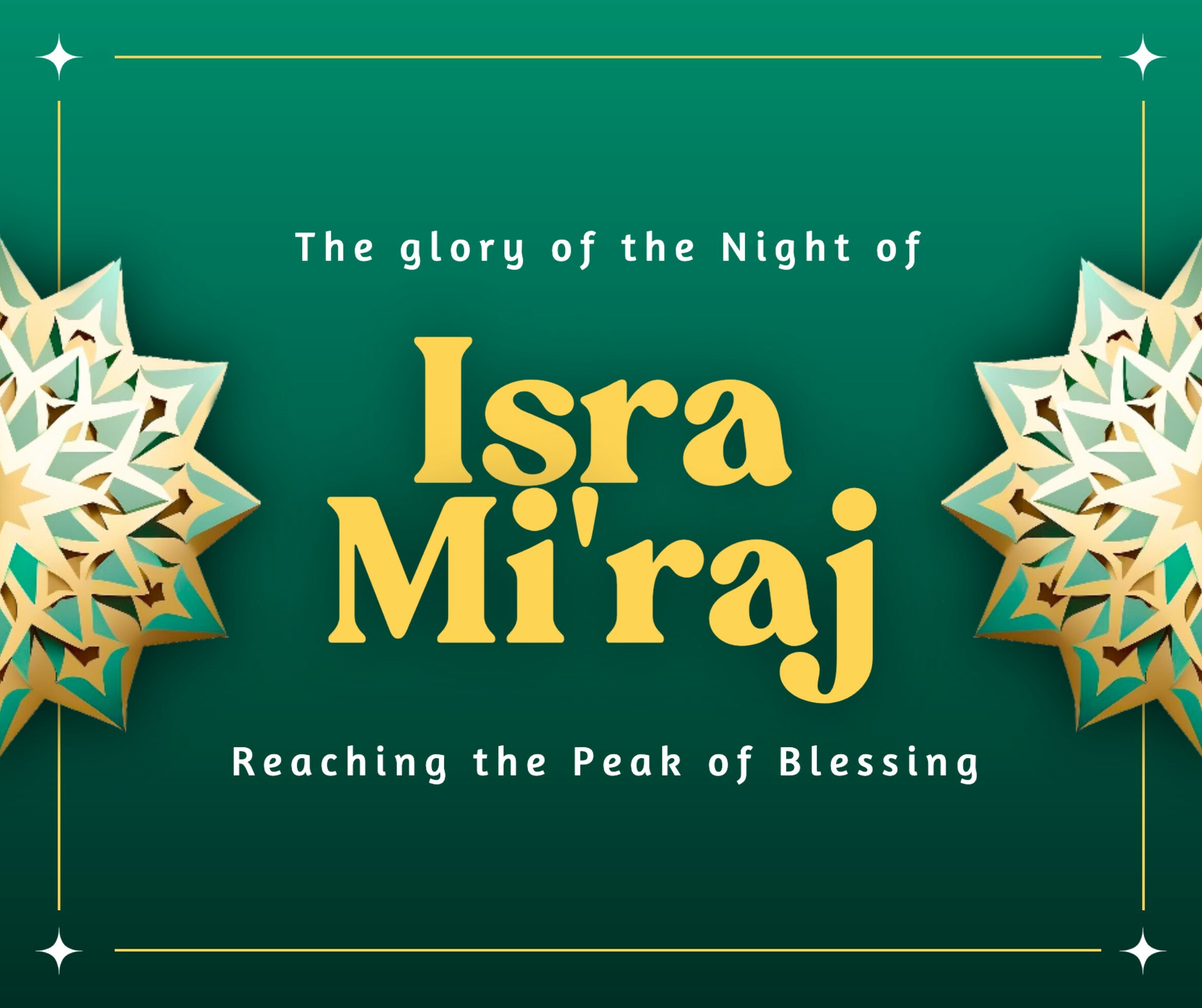 Greeting Isra Miraj Facebook Post 36783152 Template
