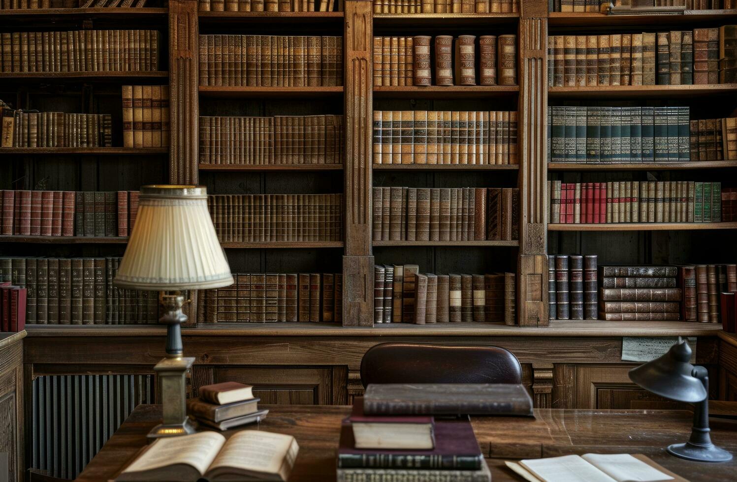 AI generated bookshelf in law office 36784269 Stock Photo at Vecteezy