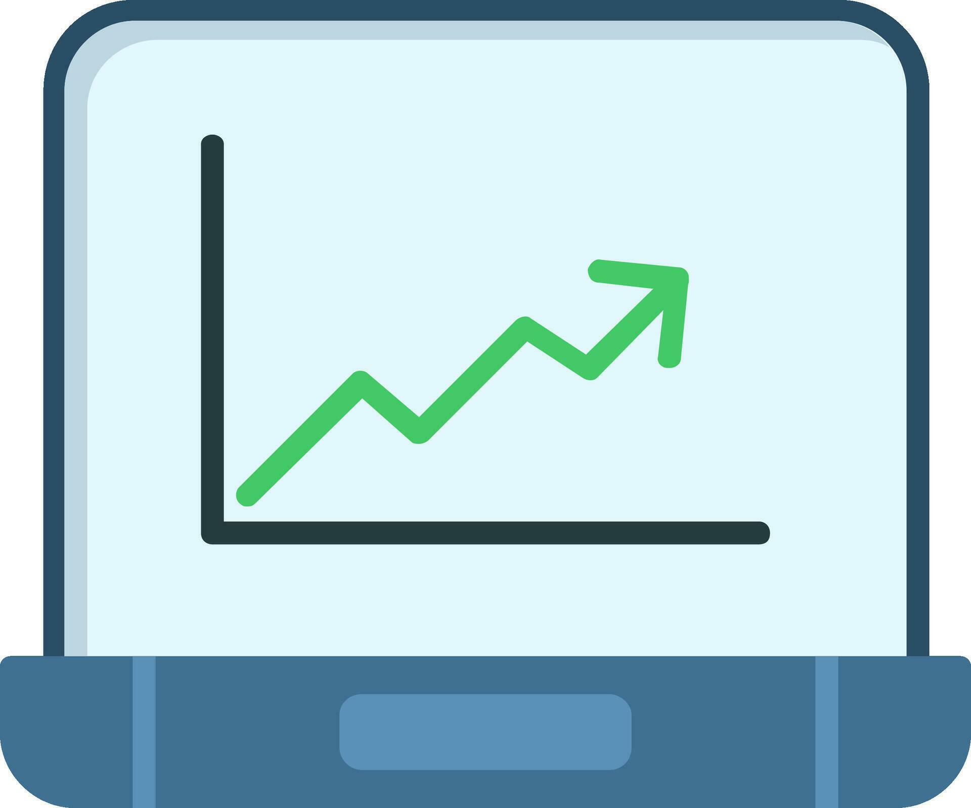 Progress Chart Vector Icon 36784941 Vector Art at Vecteezy