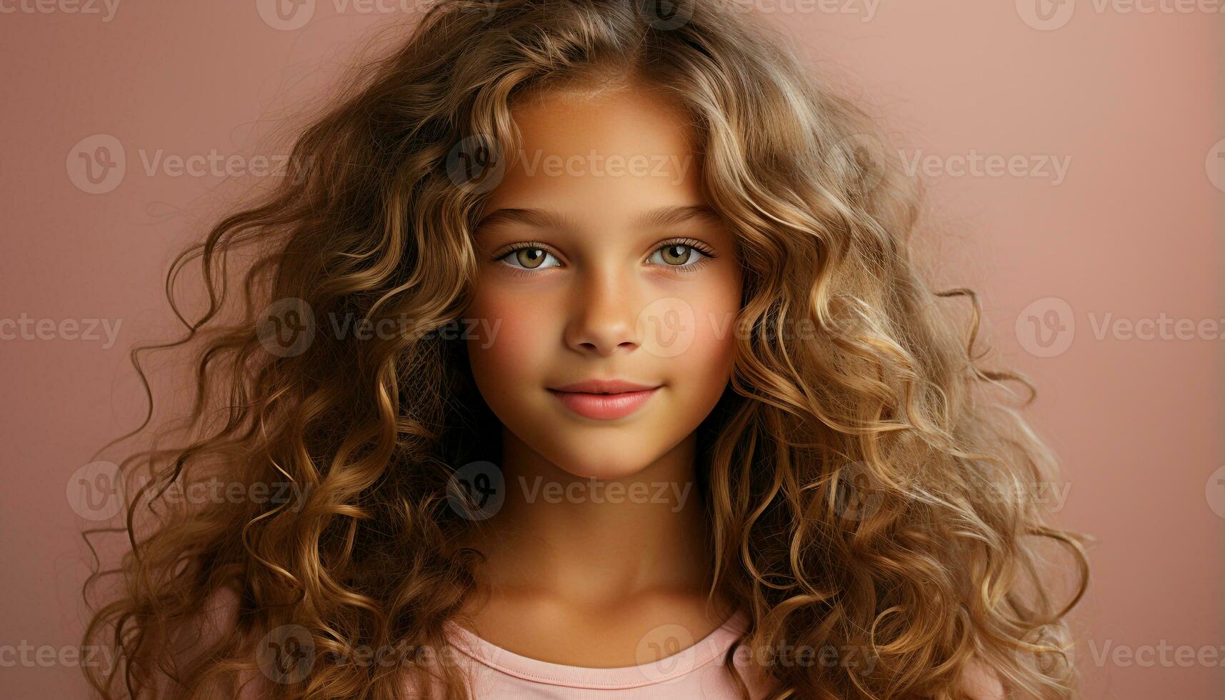 Ai Generated Cute Blond Girl Smiling Looking At Camera With Joy Generated By Ai 36798393 Stock