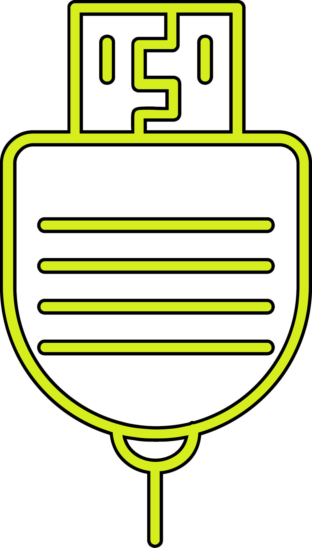 Usb Cable Vector Icon 36800971 Vector Art At Vecteezy