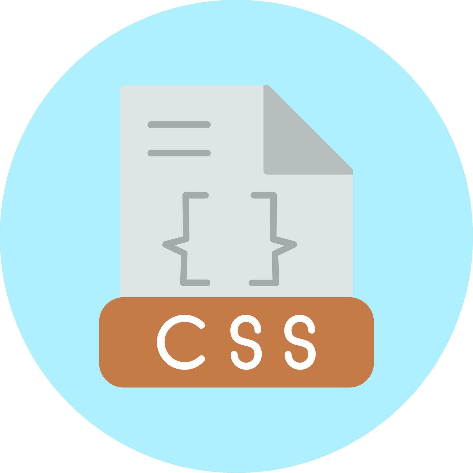 Css Vector Icon 36802015 Vector Art at Vecteezy