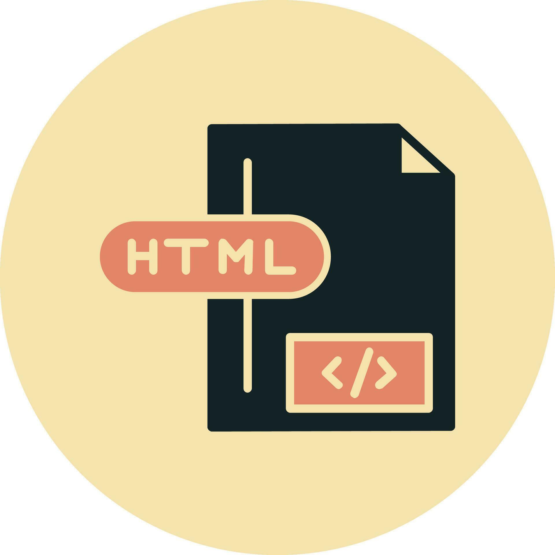 Html File Vector Icon 36808436 Vector Art at Vecteezy