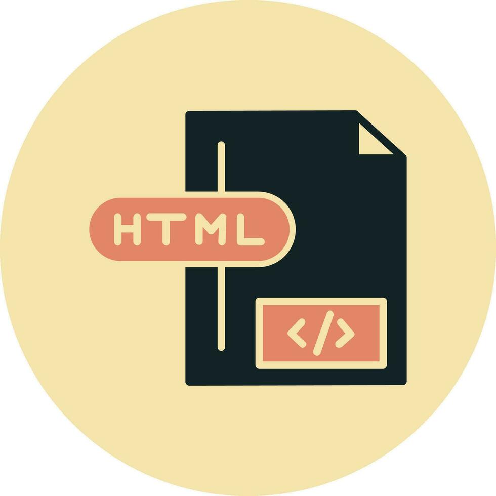 Html File Vector Icon 36808436 Vector Art at Vecteezy