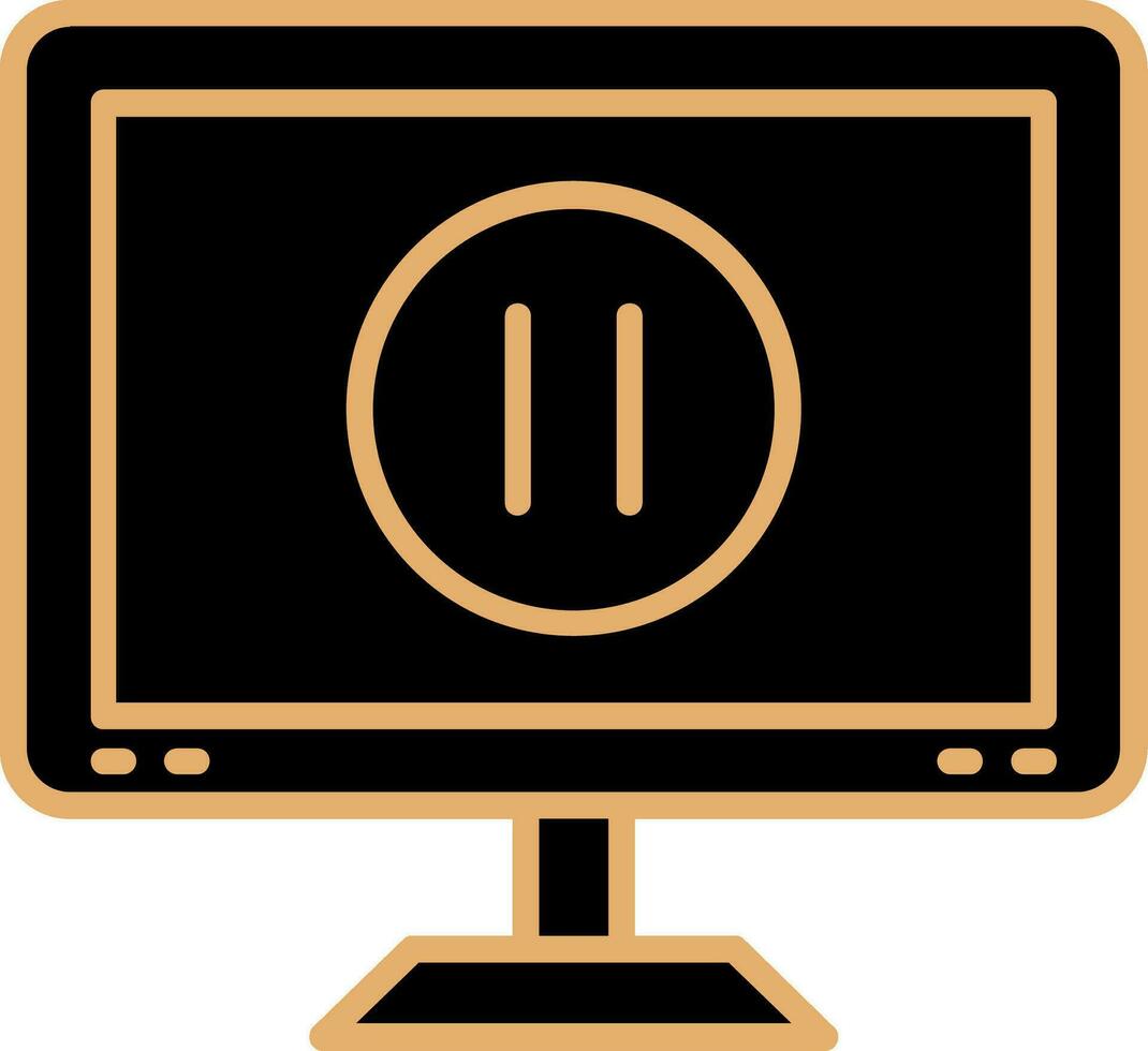 Pause Button Vector Icon 36821876 Vector Art at Vecteezy