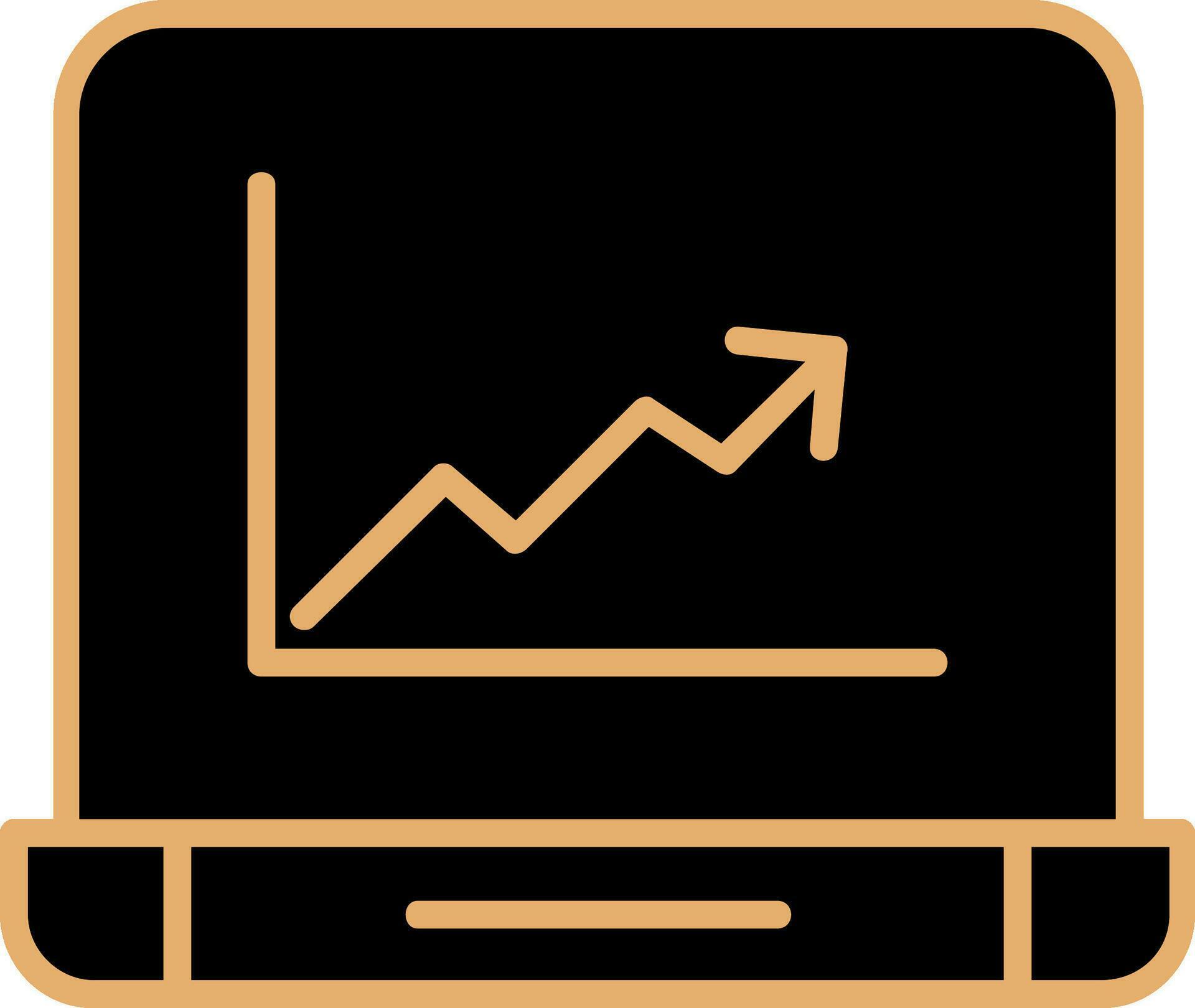 Progress Chart Vector Icon 36822255 Vector Art at Vecteezy