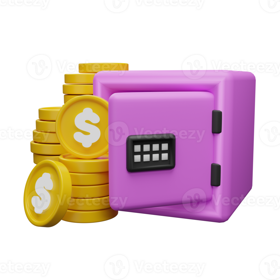 Saving Money 3d Render 36876602 Png