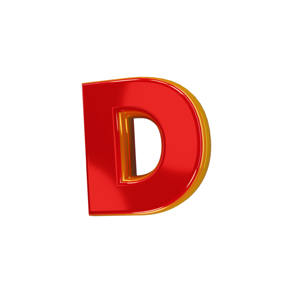 The Letter D In 3d