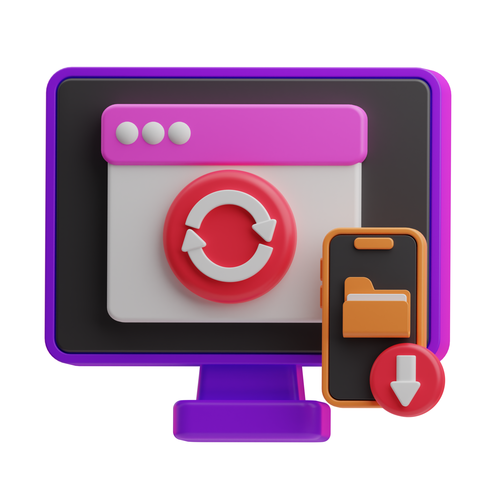 coding File Transfer illustration 3d 36876779 PNG