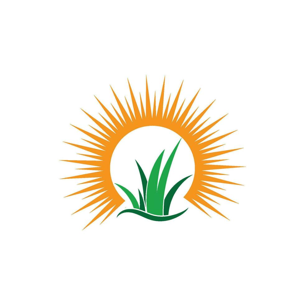 Grass Logo Vector Template 36882826 Vector Art At Vecteezy